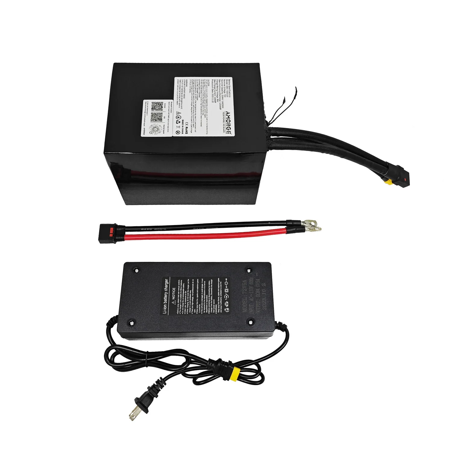 AMORGE 72V 20AH Battery with ANT Bluetooth BMS for Ebike