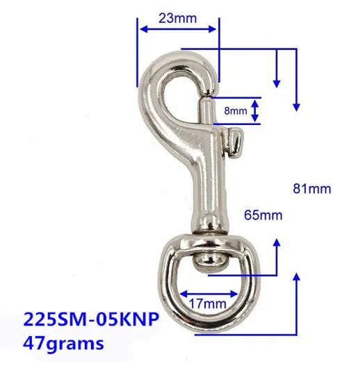 High Quality Stainless Steel Lanyard Metal Spring Clips Snap Hook ...