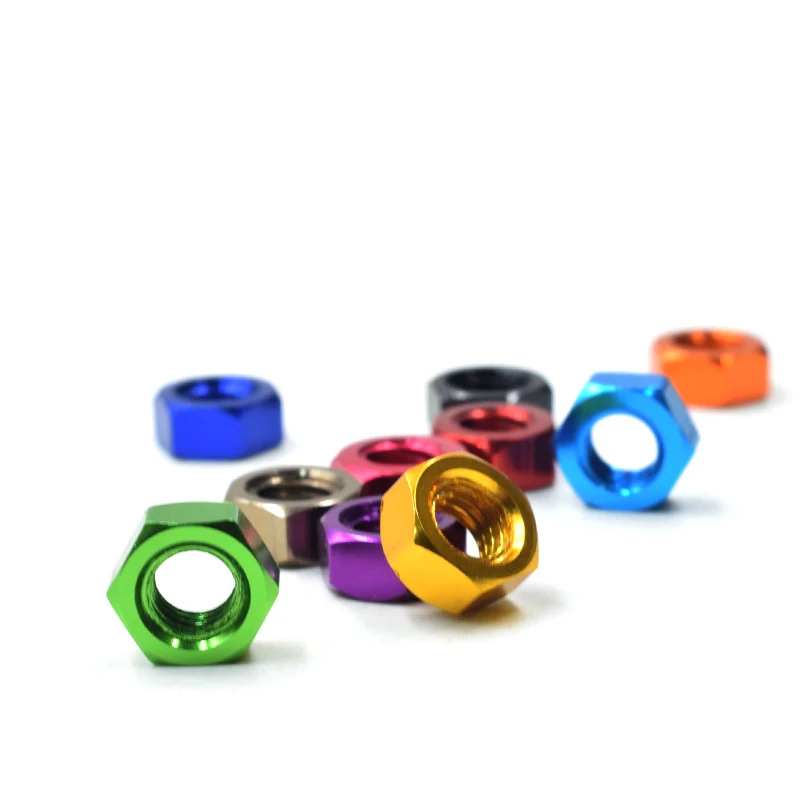 OEM Aluminum Hex Nuts for Drone/rc Car - Color Anodized