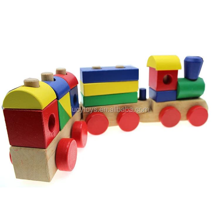 High Quality Children Stacking Tower Wooden Toys Educational Kids ...