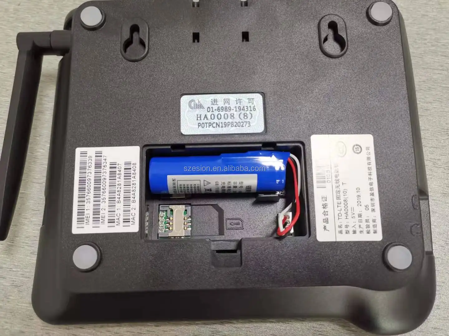 ESN-10C 4G VoLTE big key SIM card fixed wireless desktop phone with ...