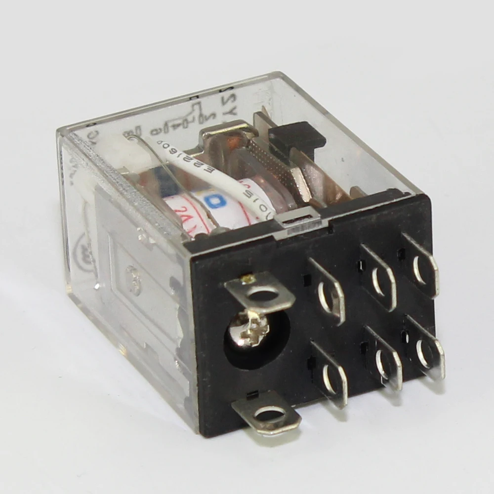 Electrical General Purpose Double Pole 8 Pin With Red Light Relay 12v ...