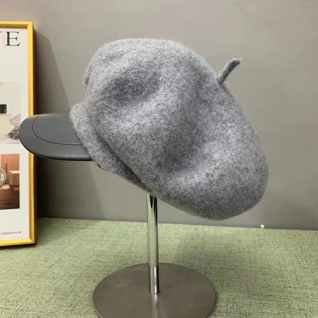 Luxure Custom Designer Women Wool Beret Cap Men Winter Berets Cashmere ...