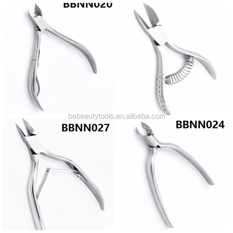 Large Full Jaw Double Spring Black Rubberized Ergonomic Grip Pedicure ...