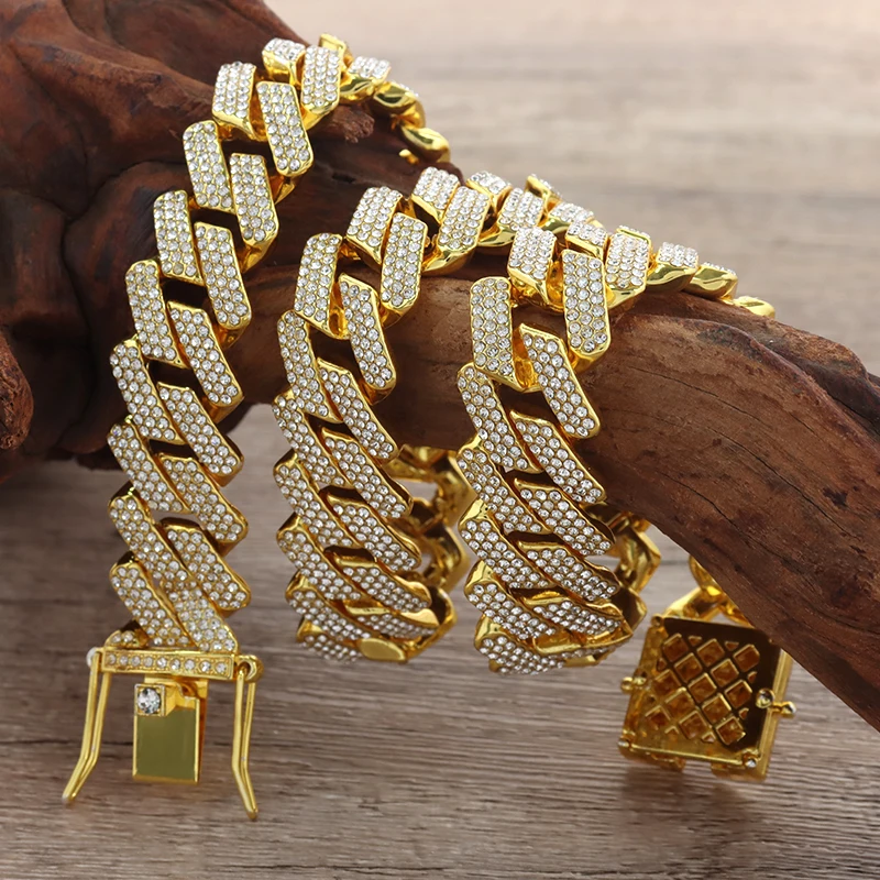 Diamond-Shaped Cross Chain Cuban Hip-Hop Style Trendy Architectural ...