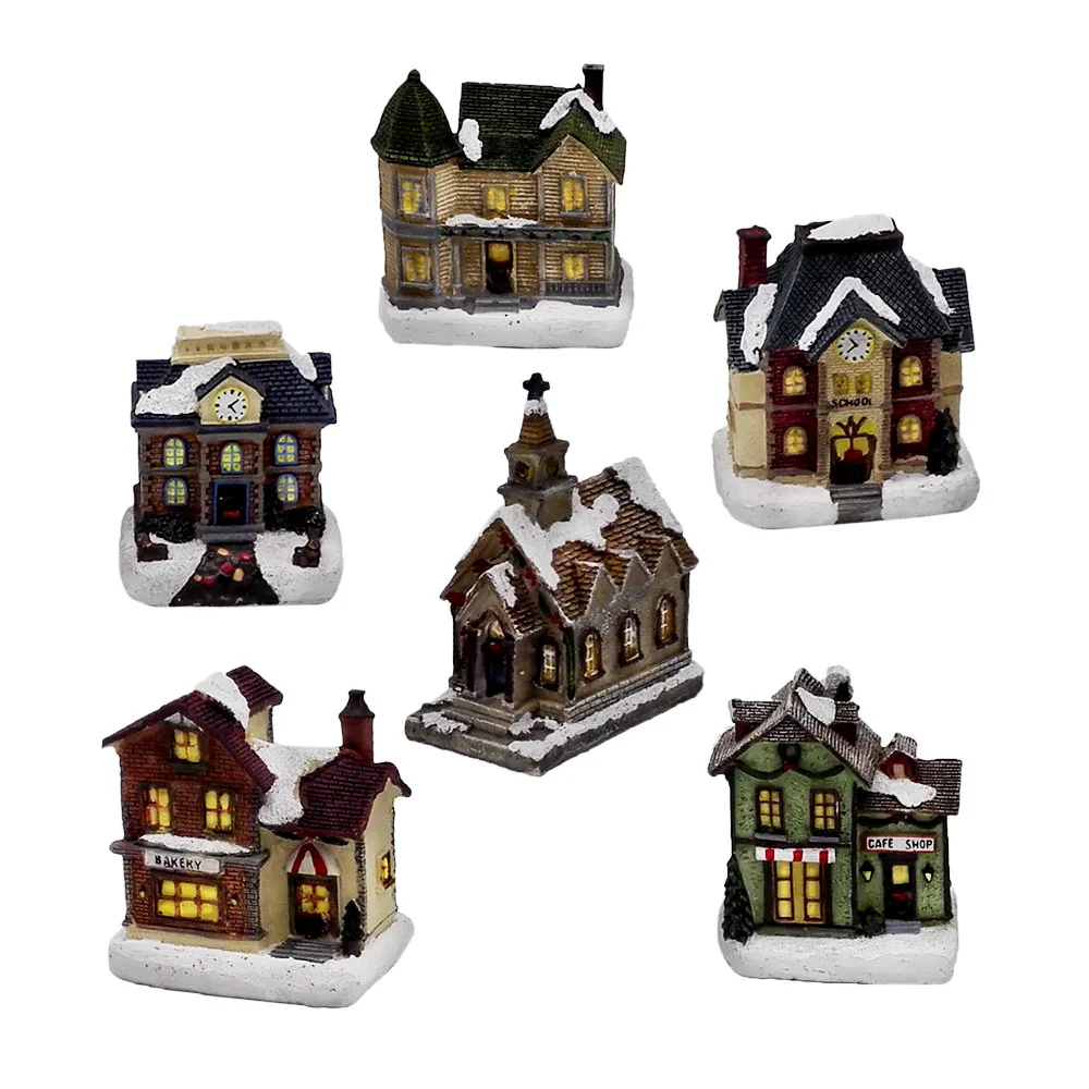 Resin Christmas Village - Hand Painted Gingerbread House
