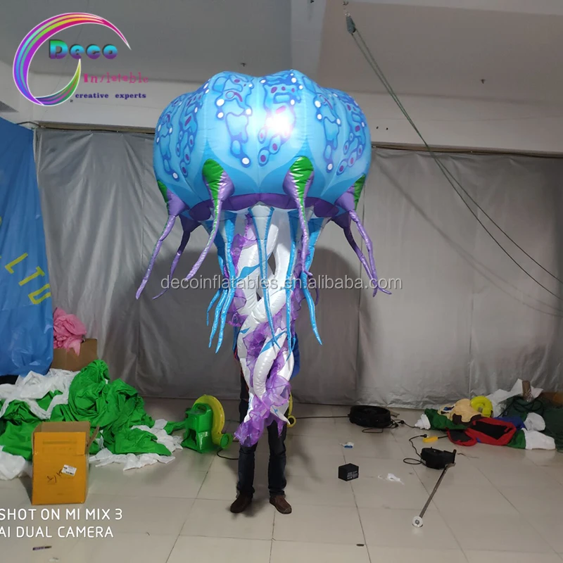 Customized Parade Led Attractive Inflatable Octopus Puppet Walking ...