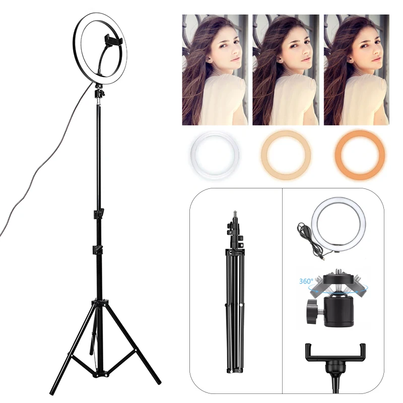 12 Inch Ring Light with Tripod Stand - Ideal for Selfies