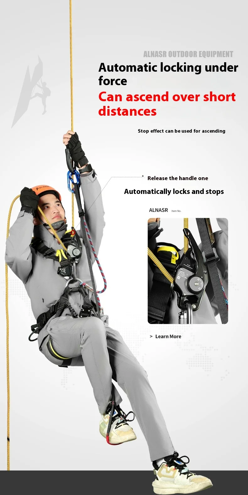 Shield Descender High-Altitude Fall Protection Device - Anti-Panic ...