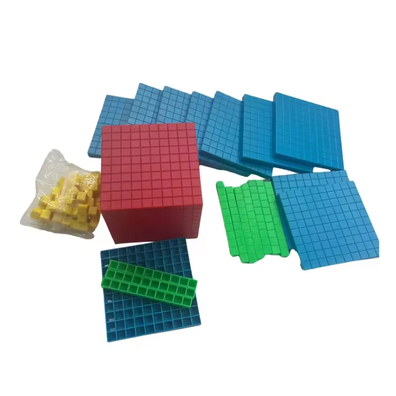 121pcs Base Ten Blocks Math Blocks Introduction Quantity Math Cubes ABS ...
