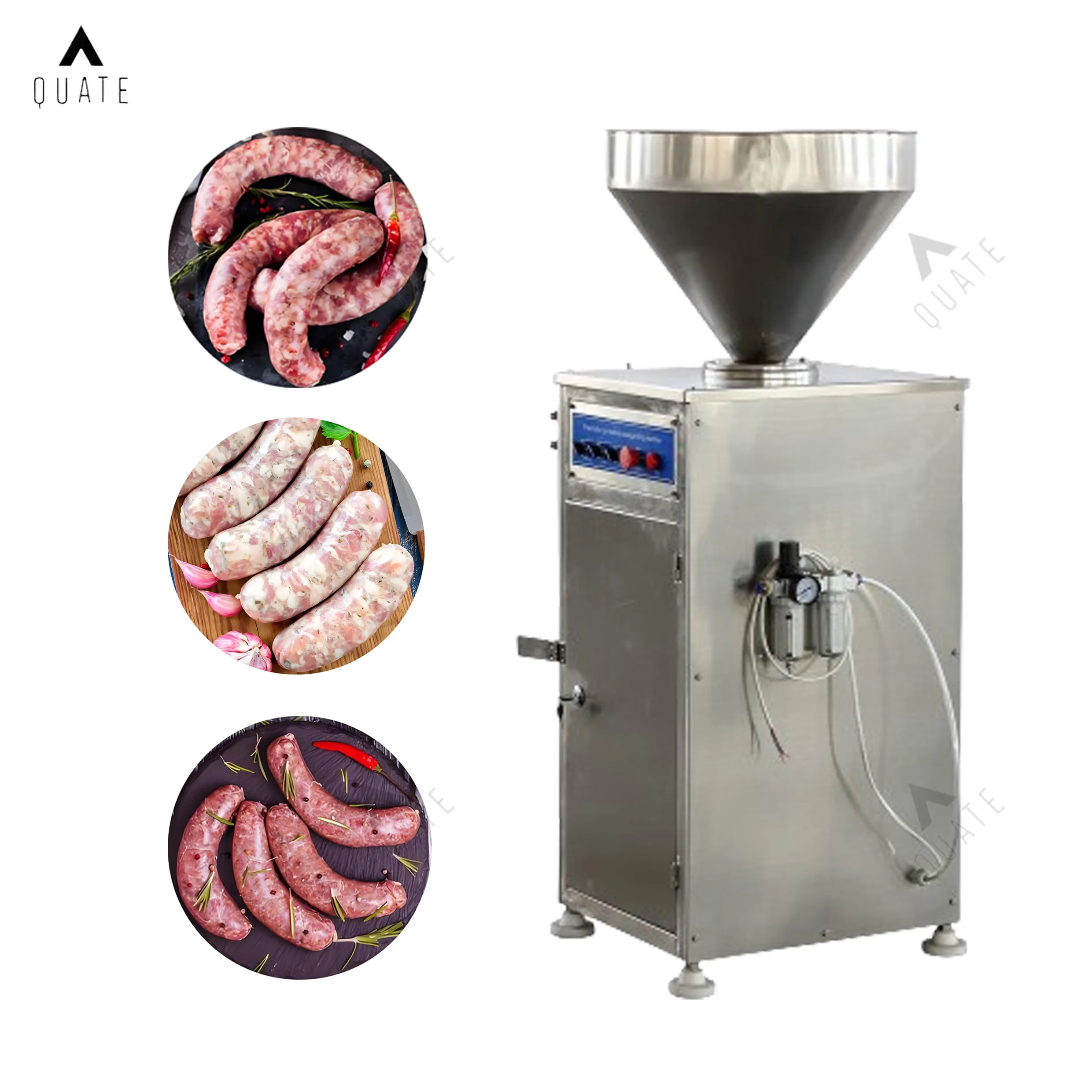 60l Industrial Vacuum Sausage Filler Automatic Stuffer Pneumatic ...