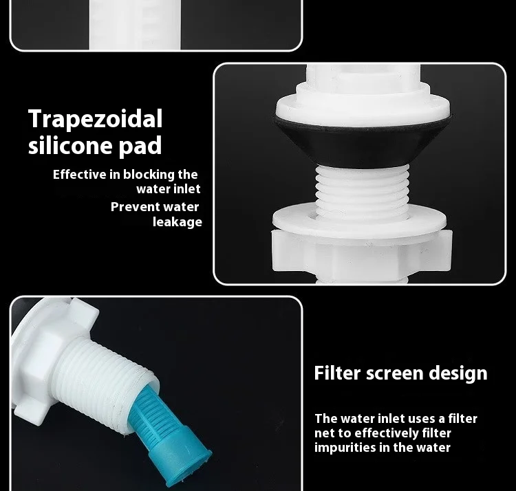 ABS Plastic Inlet Drain Valve Float Accessories Modern Water Saving Eco ...