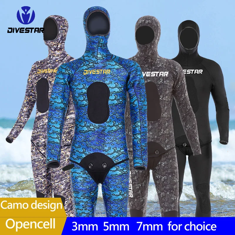 Divestar Spearfishing Wetsuit3mm 5mm7mm Camouflage Wetsuit Spearfishing ...