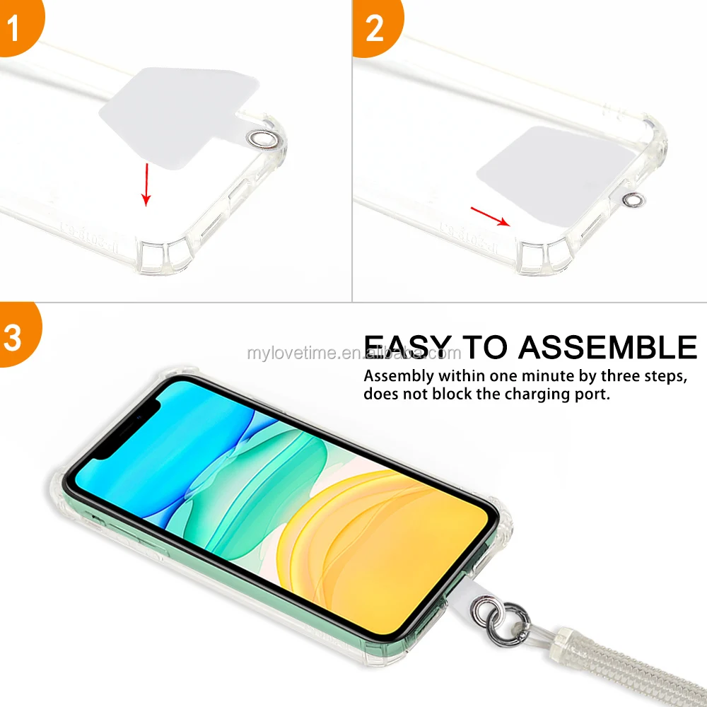 Universal Phone Lanyard Tactical Retractable Spring Elastic Rope ...