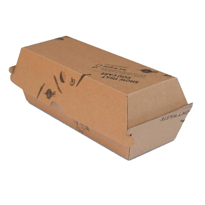 Disposable Food Grade Hot Dog Paper Containers - Customizable