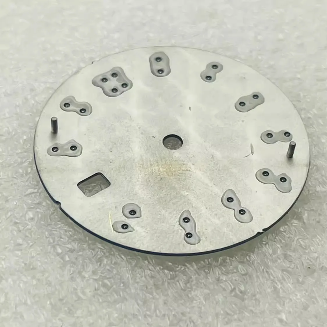 30.5mm Watch Dial with S Logo Dial Green Luminous NH35 Movement