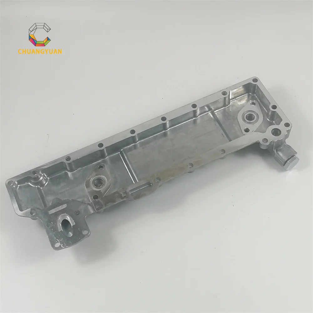 Isuzu 4BG1-T 4BG1T Oil Cooler Core & Oil Cooler Cover For Excavator Oil ...