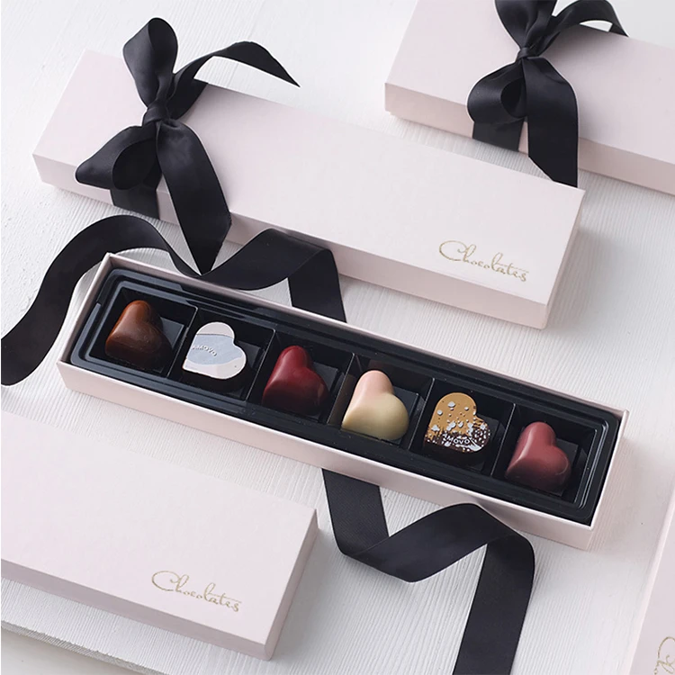 6 Luxury Sweet Boxes Chocolate White Black Cardboard Christmas ...