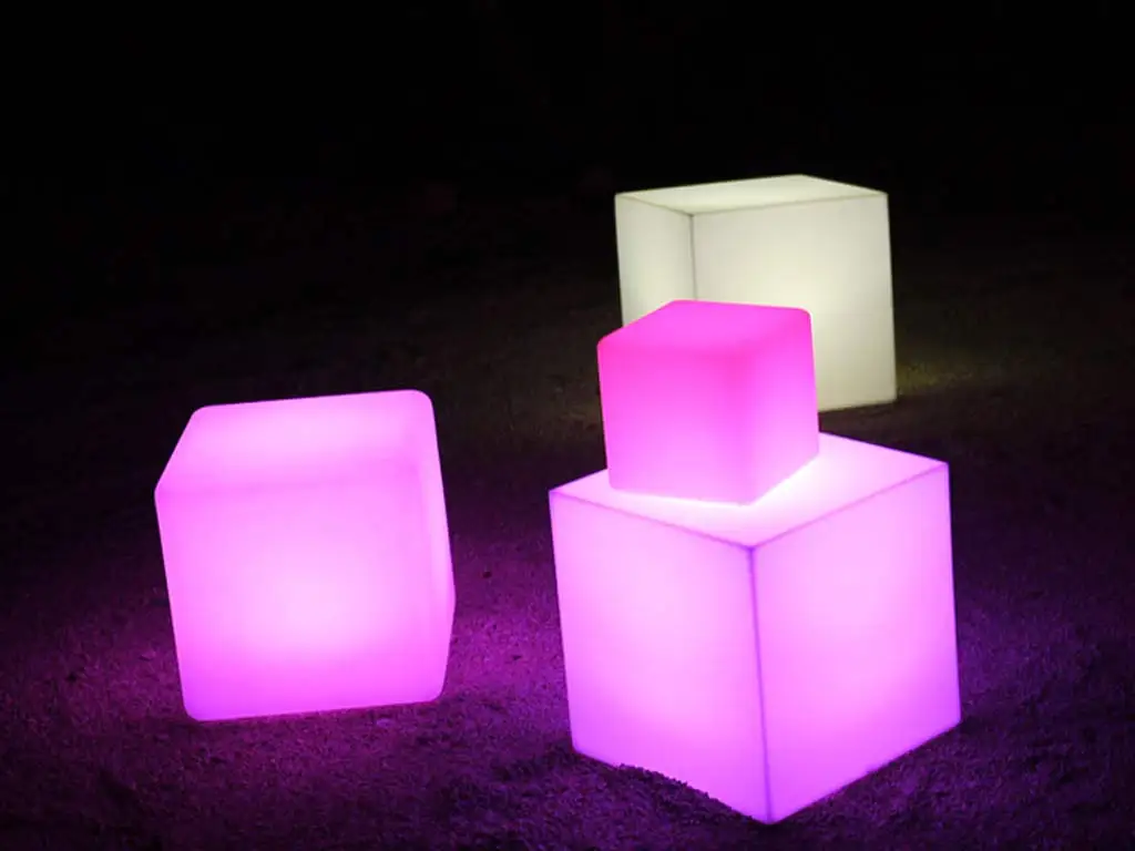 Waterproof Light Up Cube Rechargeable Led Cube For Decoration - Buy Led ...
