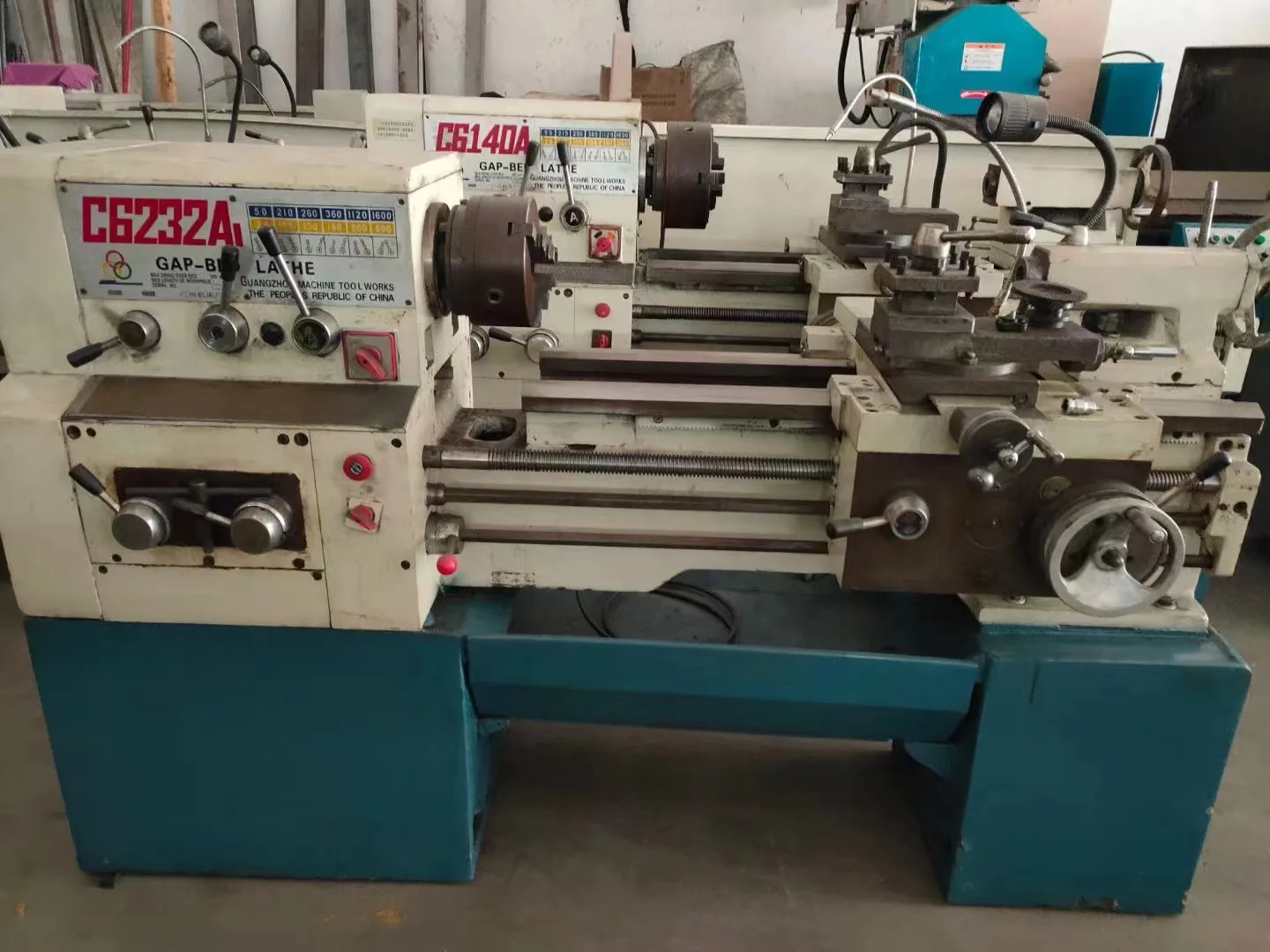 Cheap Price Manual Lathe Metal Lathe C6232A 750mm Work Piece Length ...