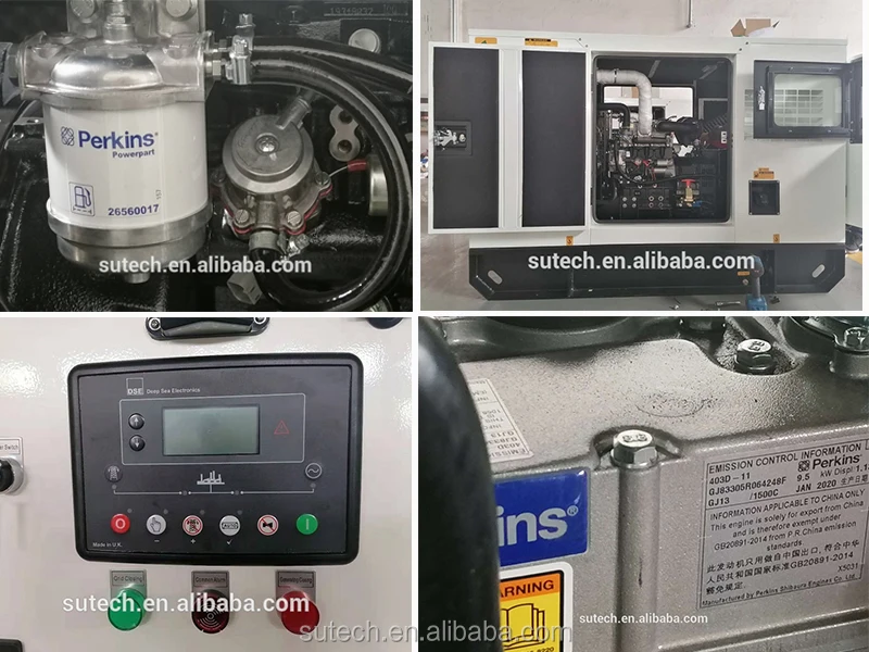 Power By Uk-perkins Engine 403a-15g1 Dynamo Silent Type 10kw 12.5kva Electric Power 15kva Diesel ...