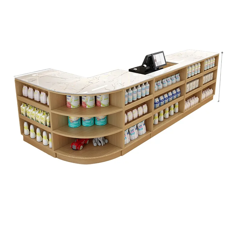 Wooden Combination Cabinet Cash Corner Cash Counter For Mother And Baby ...