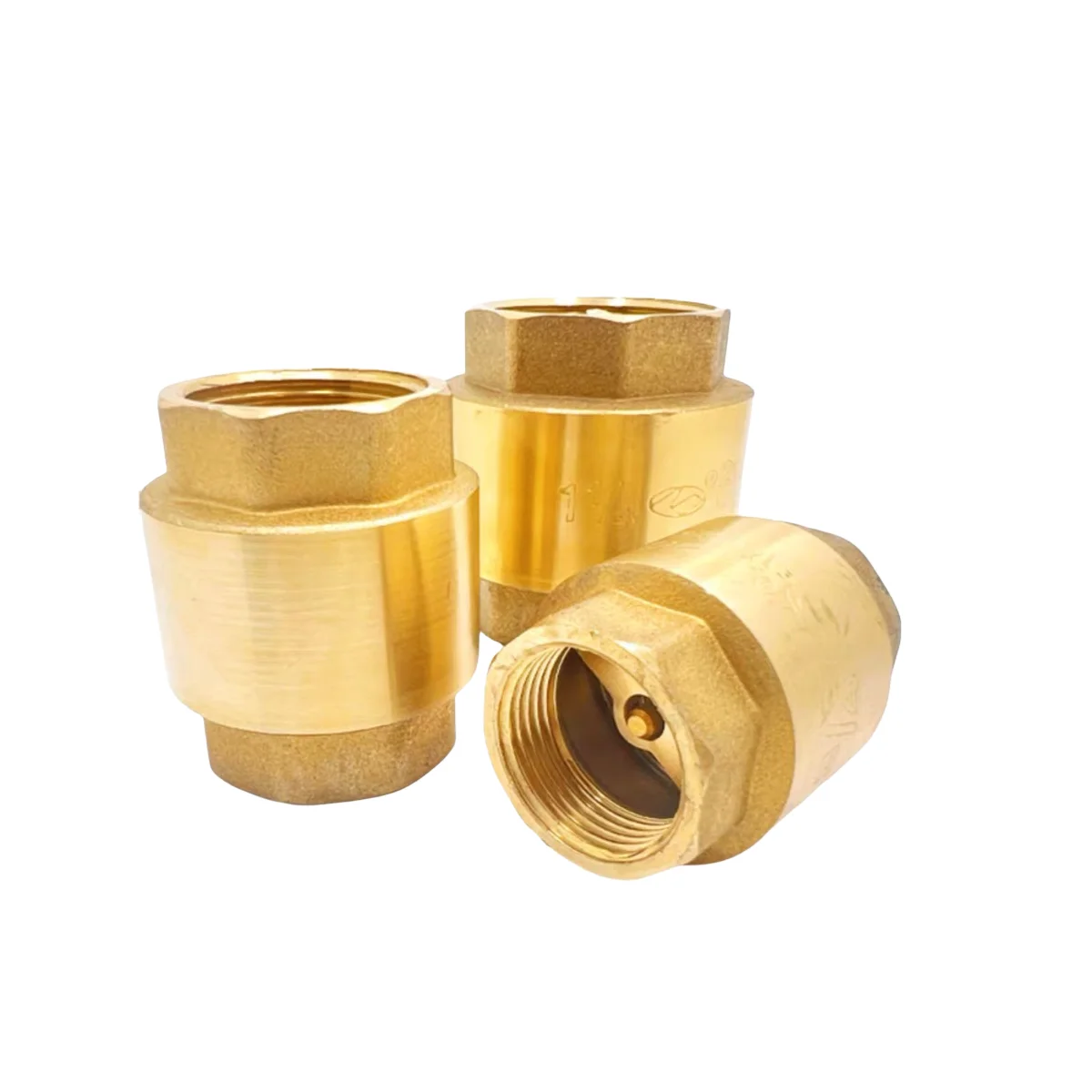 Brass Spring Vertical Check Valve 1/2 Pipe Thread Water Pump Essential ...