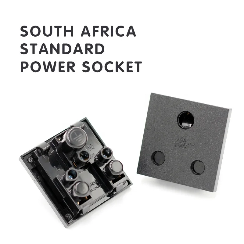 Universal South Africa 3 Pin Inlet Power Socket - 16A 250V