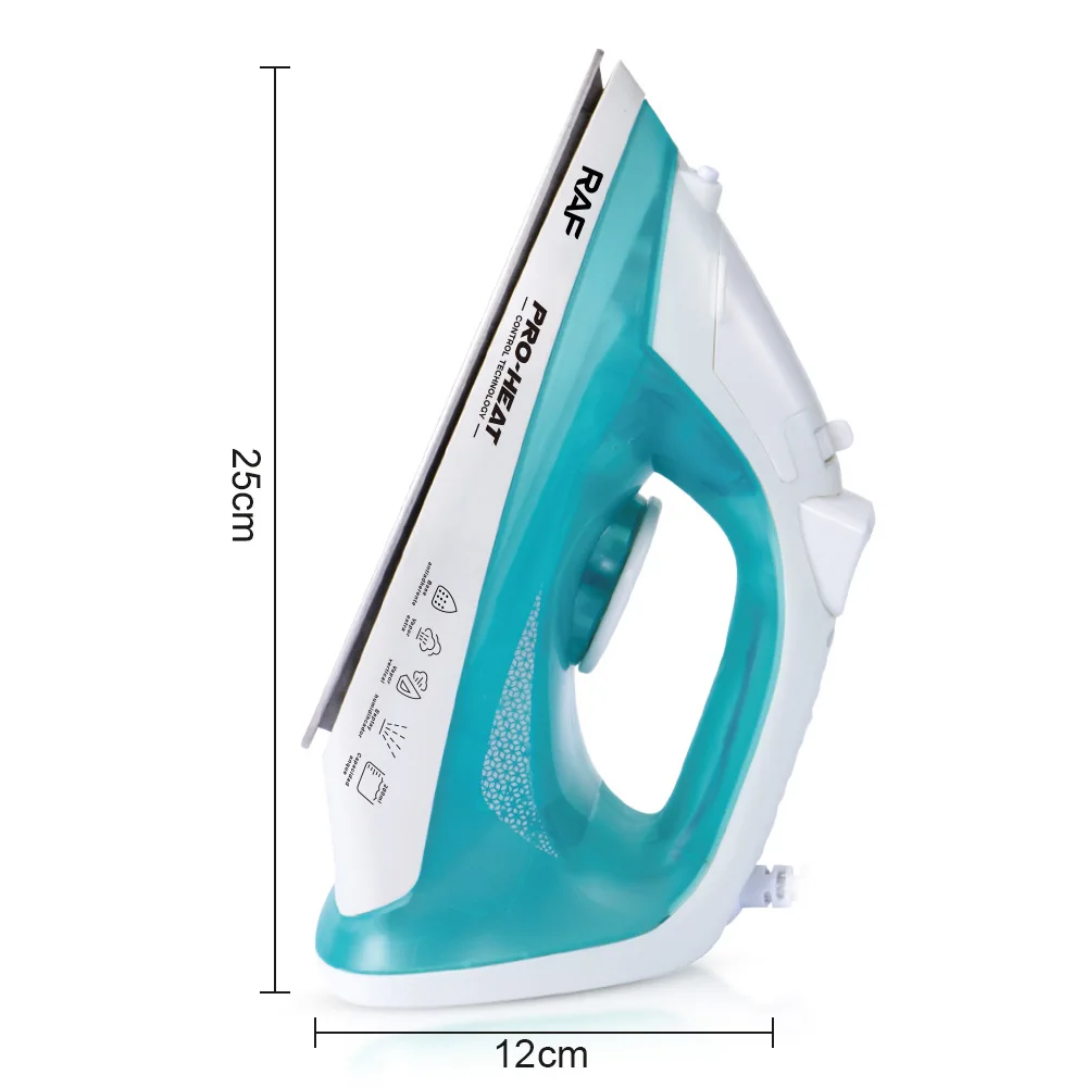 RAF European Gauge Handheld Steam Iron with Ceramic Soleplate Small ...