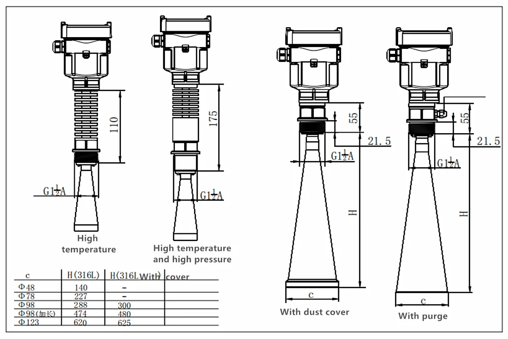 Oem Krohne Radar Level Gauge Detection Meter Oil Level Sensor - Buy ...