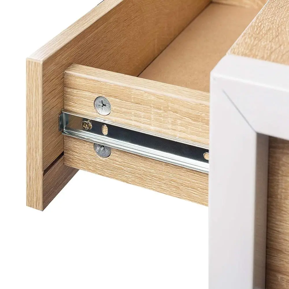 Modern Executive Computer Desk - 2 Drawers for Home Office