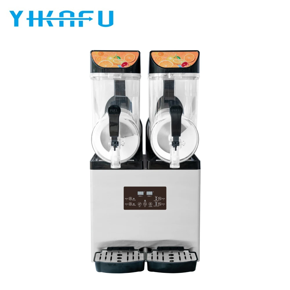 2 Tank Slush Machine for Commercial Use - YIKAFU Model