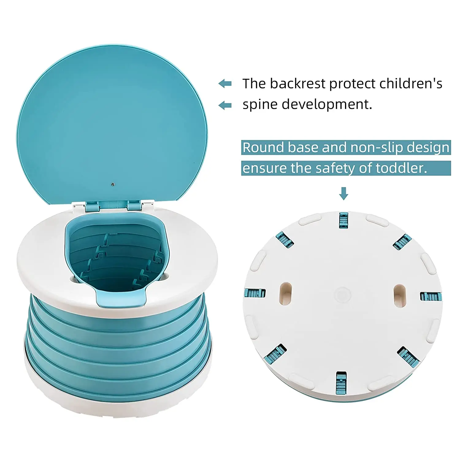 Portable Travel Potty Chair Toilet Foldable Kids Toilet Seat For Boys ...