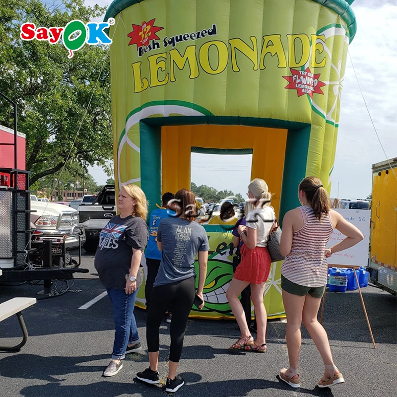 Inflatable Lemonade Kiosk Booth For Advertising Inflatable Lemonade ...
