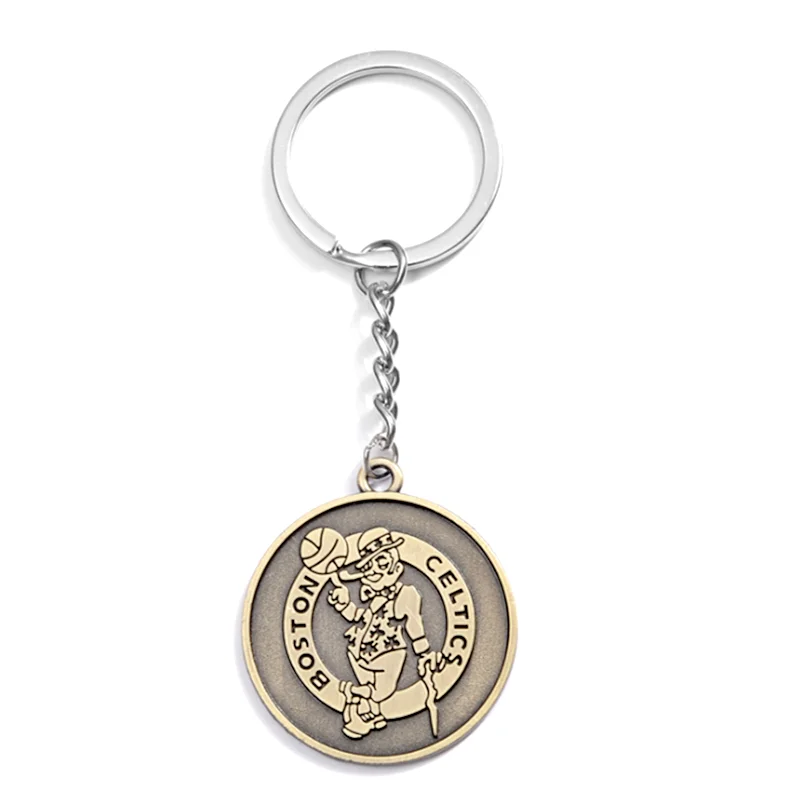 Personalized Nba Team Custom Logo Metal Keychain Pendant Alloy Key Ring ...