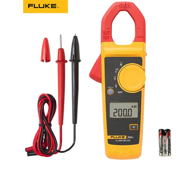 Fluke-302+ Digital Clamp Meter Automatic Range Clamp Meter Ac Ammeter ...