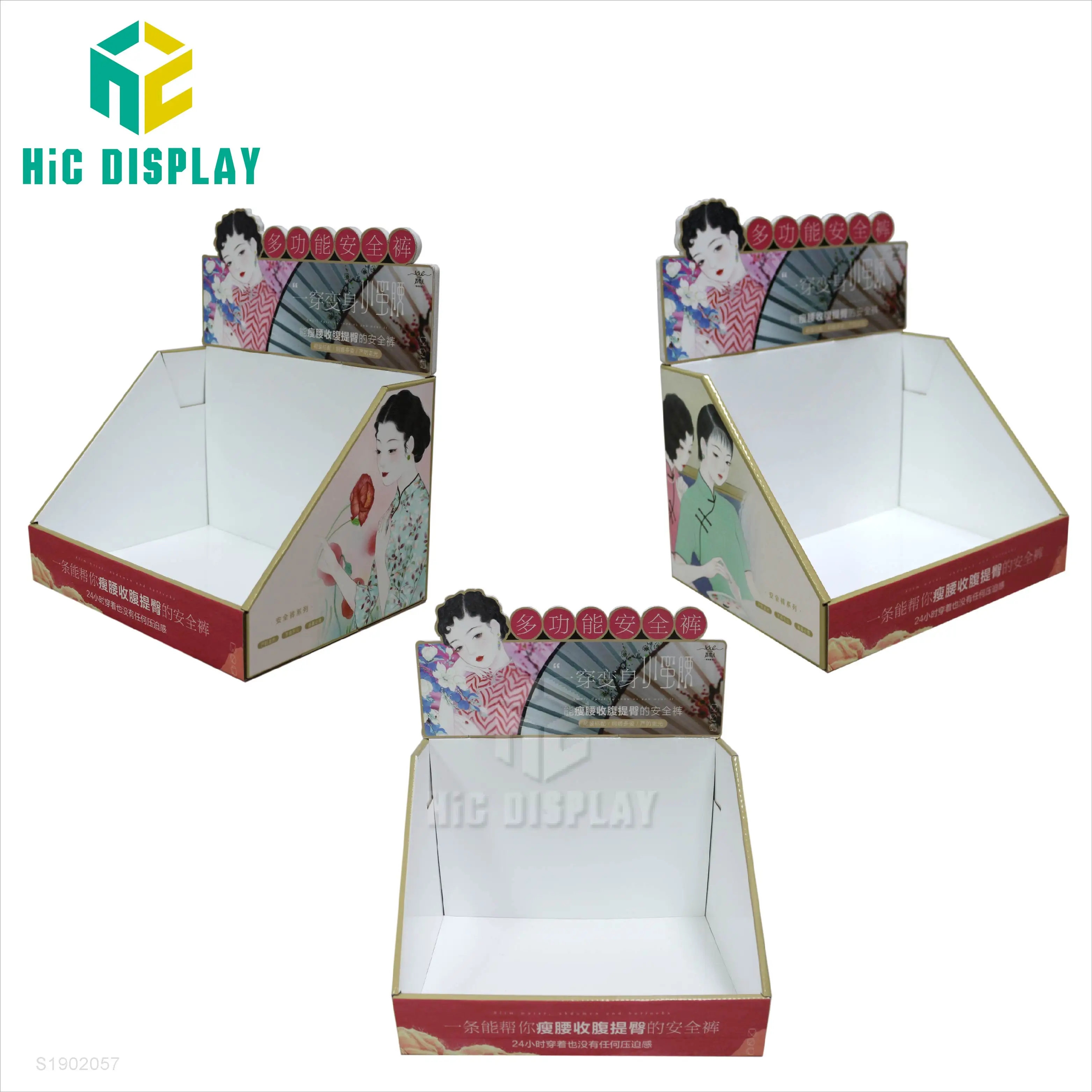 Hic Customize Table Top Pdq Cardboard Socks Counter Display For ...