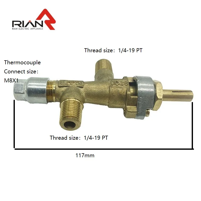 2 Way Gas Valve for Gas Appliance Safety - RIAN AH901D01