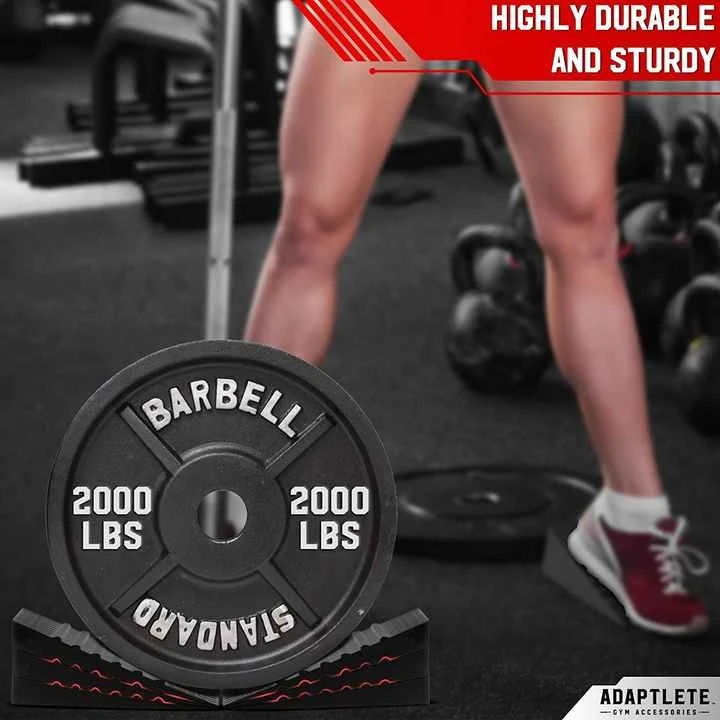 Wellshow Rubber Wedge Block Adjustable Non-slip Squat Ramp Slant Heel ...