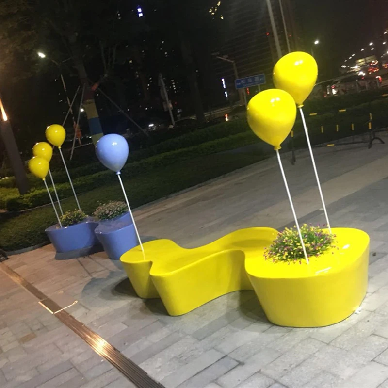 Modern Fiberglass Bench - Durable Outdoor Seating Solutions