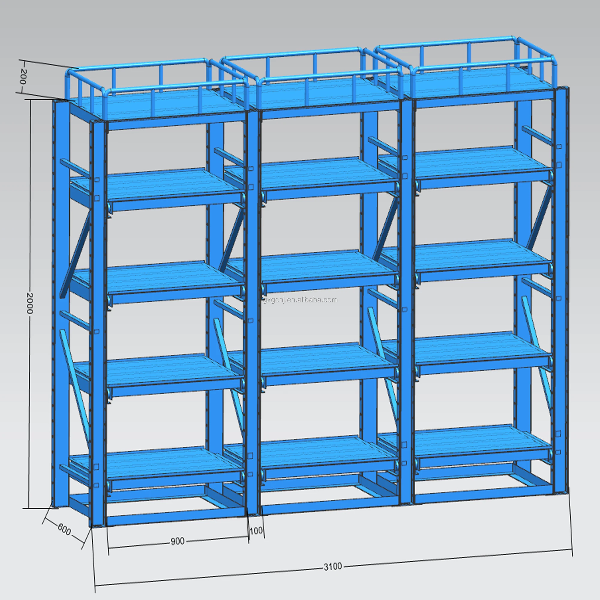 Guichang Molds Rack Warehouse Shelf For Moulds - Buy Stacking Racks ...