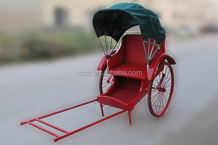 Zhenda Personality Hand Pull Rickshaw - Easy to Operate