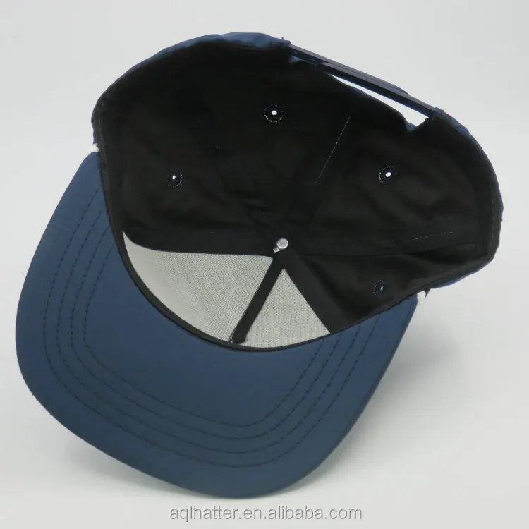 100% Nylon Sports Caps Flat Bill Custom Snapback Rope Hat 5 Panel Kids ...