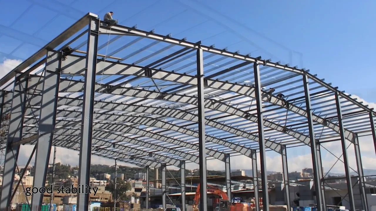 China Manufacturer Premium Light Metal Sloping Roof Steel Structure ...