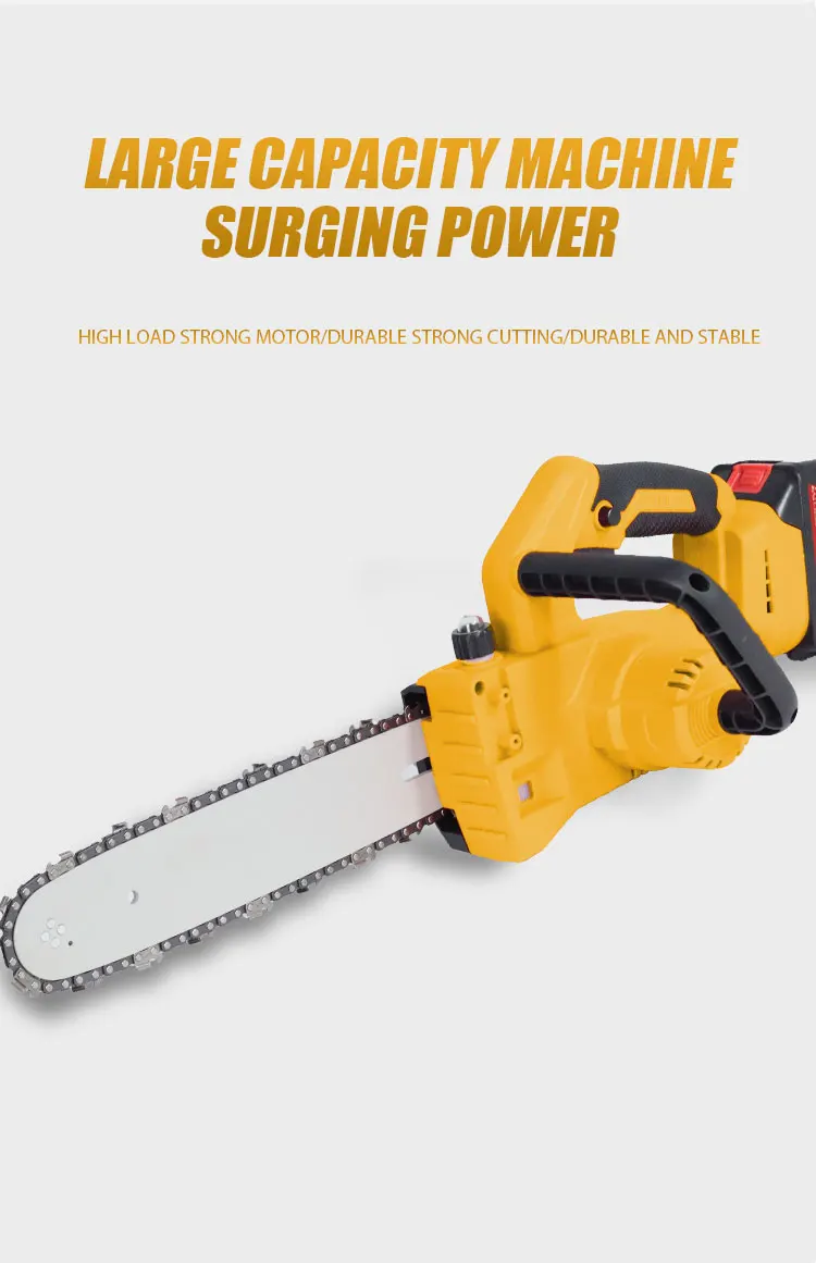 Km 12 Inch Professional Battery Chainsaw Rechargeable Household Cutting ...