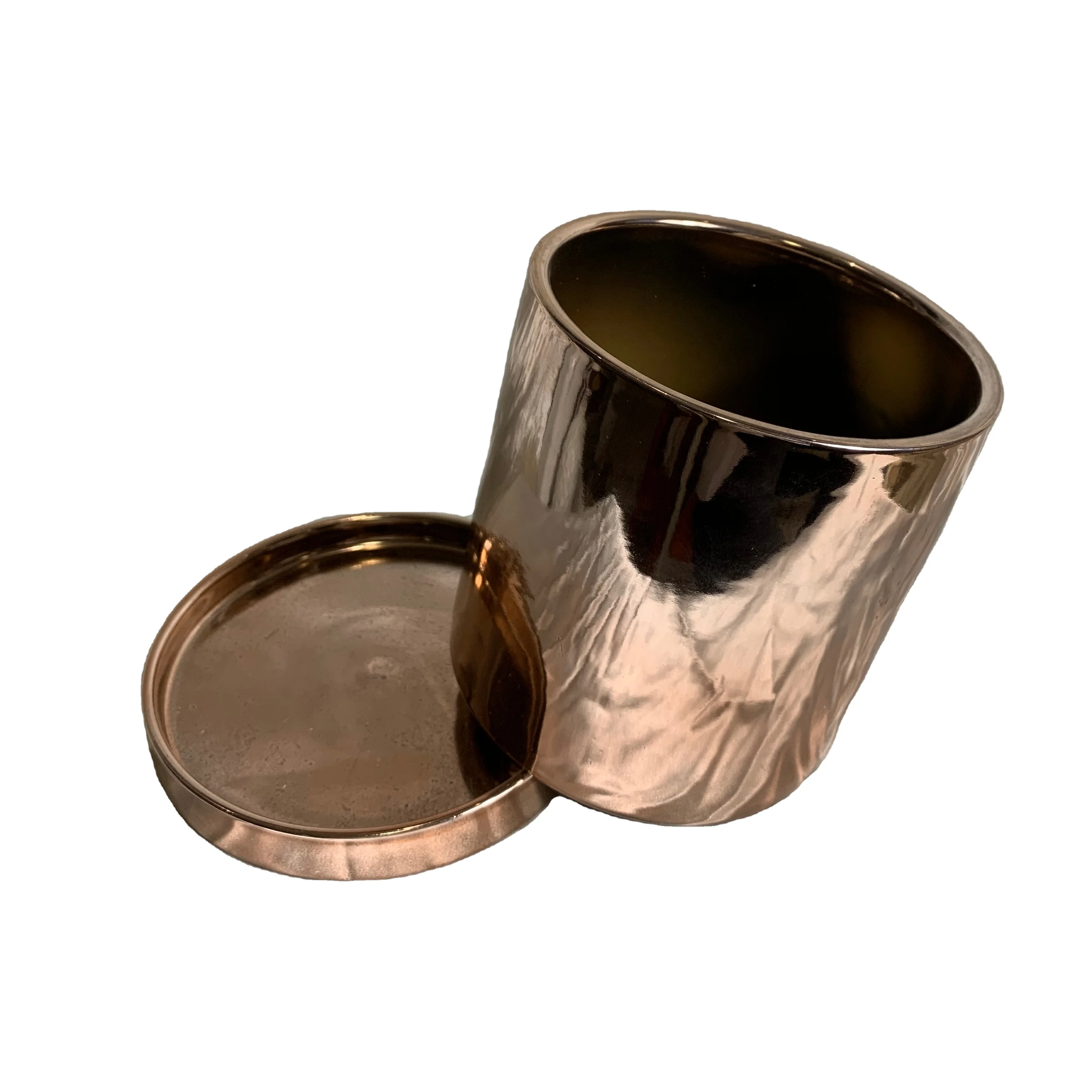 New Arrival Ceramic Planter Pot Electroplate Shiny Gold Silver Rose ...