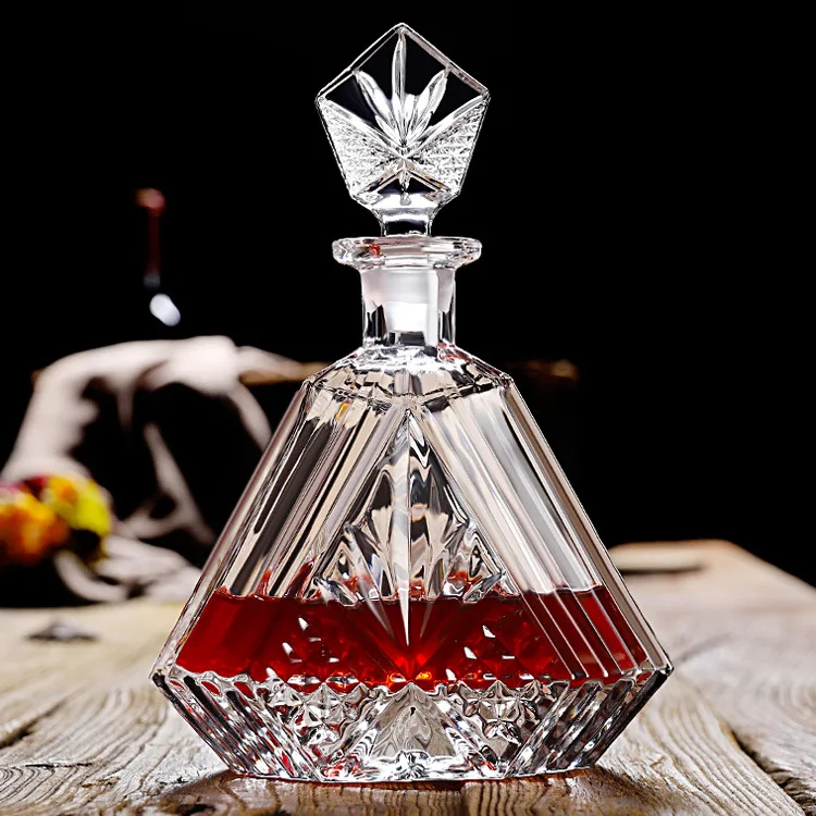 650ml Whiskey Glass Bottle For Liquor Bourbon Or Wine Irish Cut ...