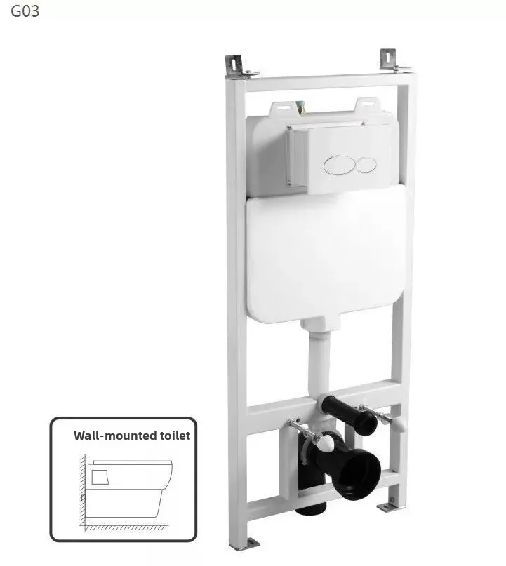 Modern Wall-Mounted Concealed Water Tank Toilet Fixtures