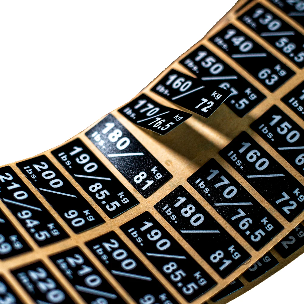Custom Weight Stickers For Weight Stack Gym Equipment Weight Stack ...