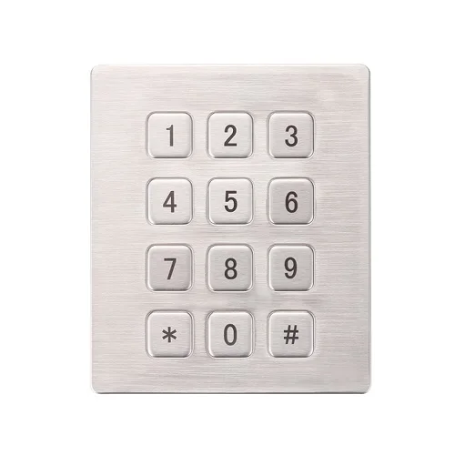 JIEXIN Metal Keypad - Durable Stainless Steel Access Control